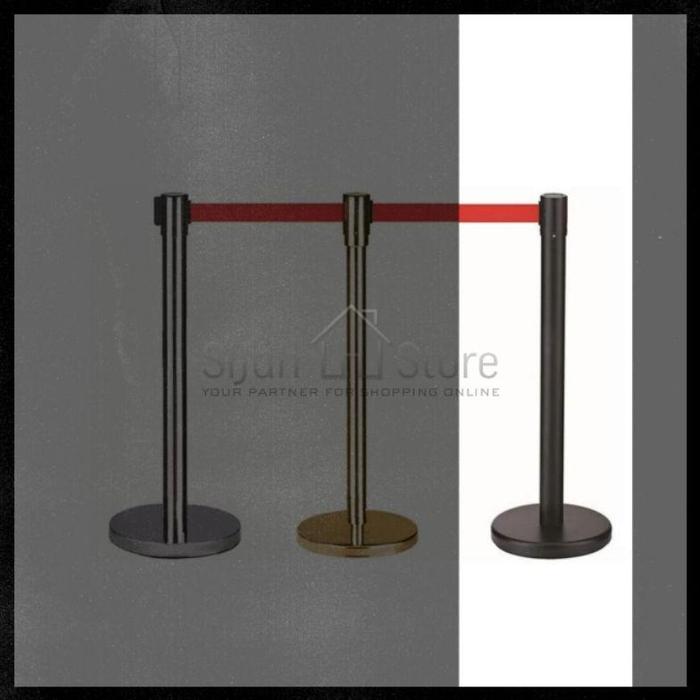 Jual ᴘʀᴏᴍᴏ Tiang Antrian Dengan Custom Logo SiJun Store Pembatas Bank ...