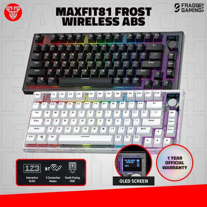 Jual Fantech MAXFIT81 Frost Wireless 75% Mechanical Keyboard Gaming ABS ...
