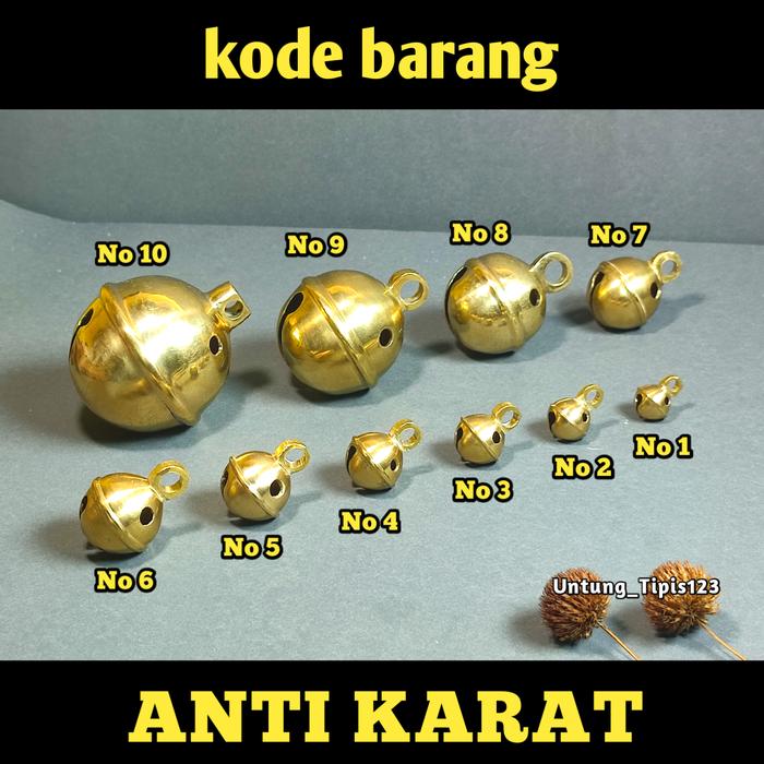 Jual Klintingan Kerincingan kuningan Lonceng bulat Suara Nyaring ...