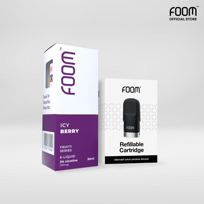 Promo Paket Bulanan Cartridge Pod X + Top Liquid Foom - ICY BERRY ...