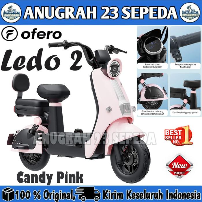Jual Sepeda Listrik OFERO LEDO 2 Electric E-Bike 500 Watt NEW - Candy ...