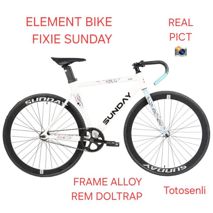 Jual SEPEDA BALAP ELEMENT FIXIE FRC50 SUNDAY SKIDS FRAME ALLOY REM ...