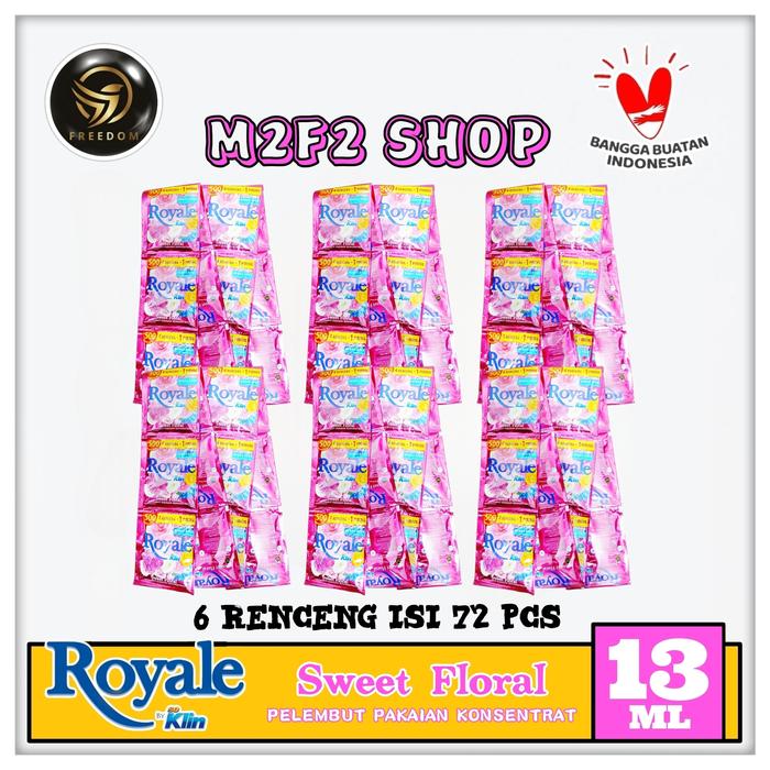 Jual So Klin Royale Softener Sweet Floral Pelembut Sachet 13 ml (6 ...