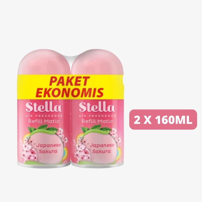 Promo (Isi 2 Pcs) STELLA Air Freshener Refill Matic 225ml | Paket ...