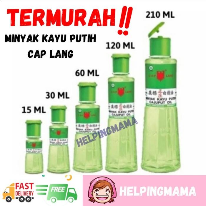 Jual Minyak Kayu Putih Cap Lang 15 30 60 120 210ml Cajuput Eucalyptus Oil - 30ml - Kota ...