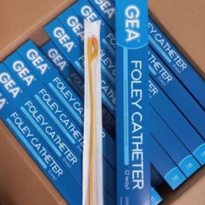 Jual GEA Medical Foley Catheter Latex 2 Way Selang Kencing 06 08 10 12 ...