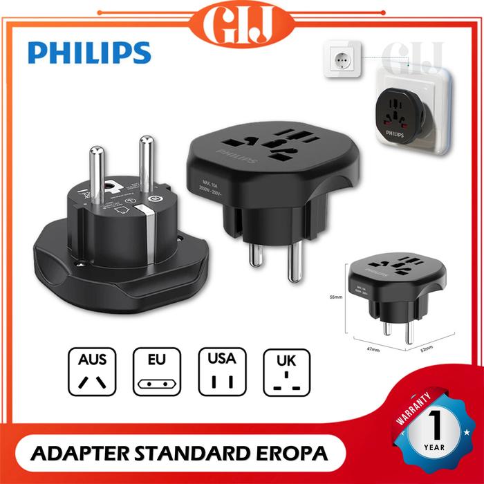 Promo PHILIPS Steker Travel Adaptor Universal Over Steker Colokan Kaki ...