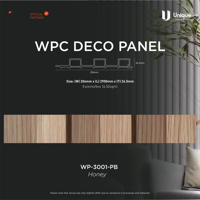 Jual TACO WPC Deco Panel Big Grooves Woodgrain - Wallpanel Dinding PVC ...