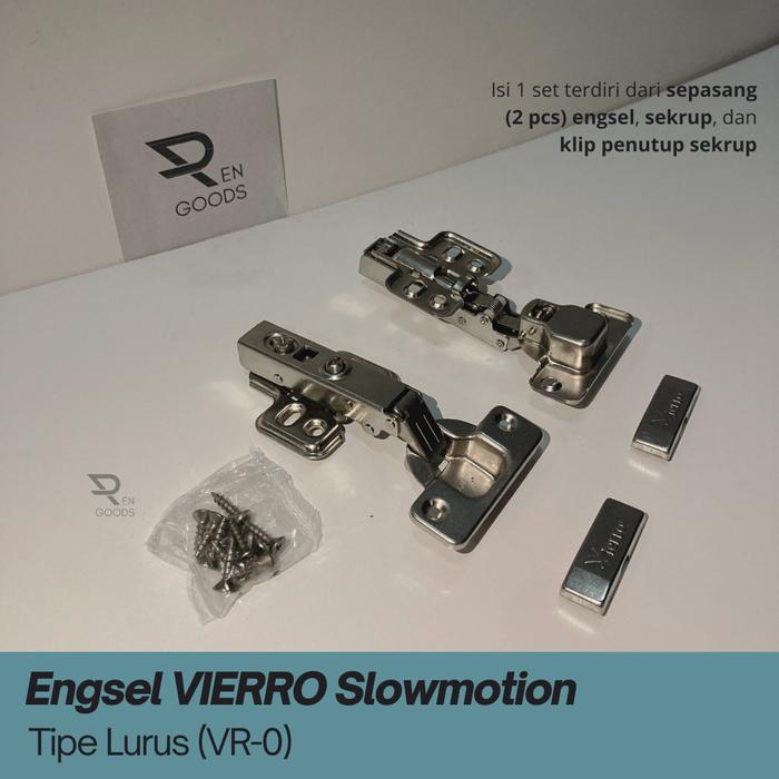 Jual Engsel Sendok Lurus Slow Motion Soft Close Hidrolik Merk Vierro ...