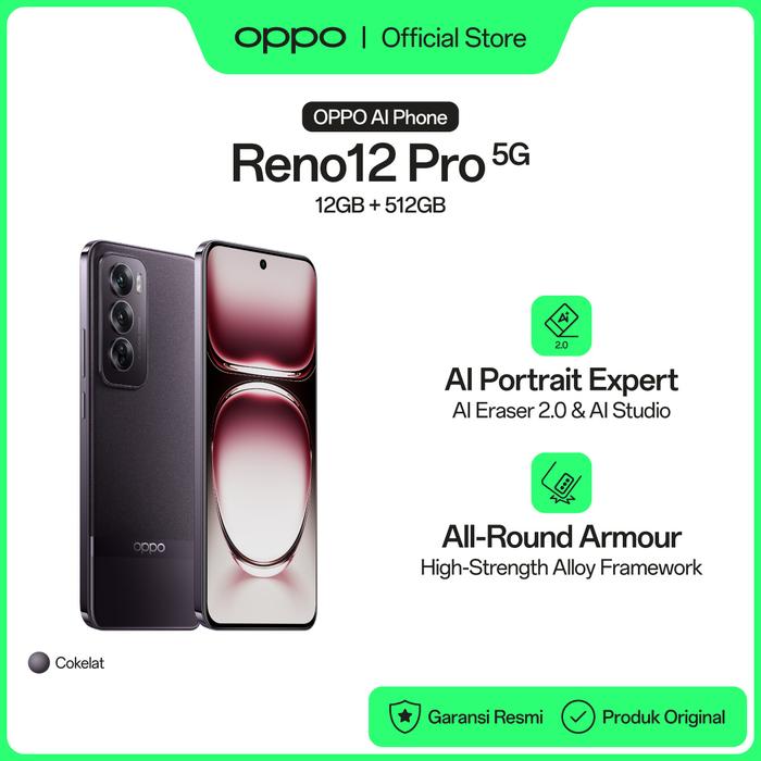 Promo OPPO Reno12 Pro 5G 12GB/512GB Smartphone (Garansi Resmi) - Brown ...