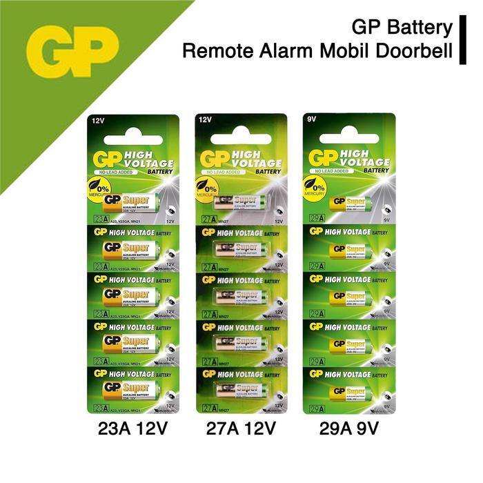Jual Baterai Batre Battery Remote Alarm Mobil Doorbell GP 12V 23A 27A ...