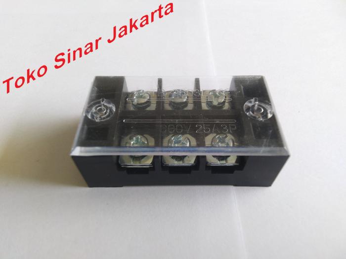 Jual Terminal Block Blok 25 A Konektor 3 Pole Koneksi Connector Cable Penyambung Kabel Listrik ...
