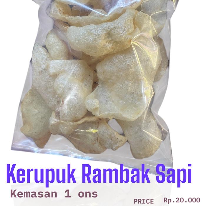 Jual Kerupuk rambak sapi 1 ons siap makan - Kab. Tulungagung - Guppy24 ...