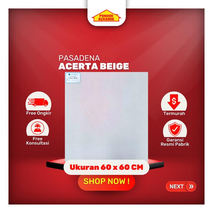 Jual Granit Lantai Pasadena 60x60 Acerta Beige Granit Cream Matt - Kota Surabaya - Pondok ...