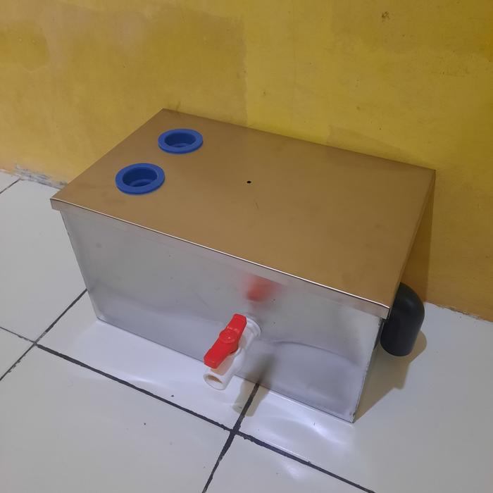 Jual PERANGKAP MINYAK STAINLESS / GREASE TRAP / SARINGAN MINYAK 40×25 ...