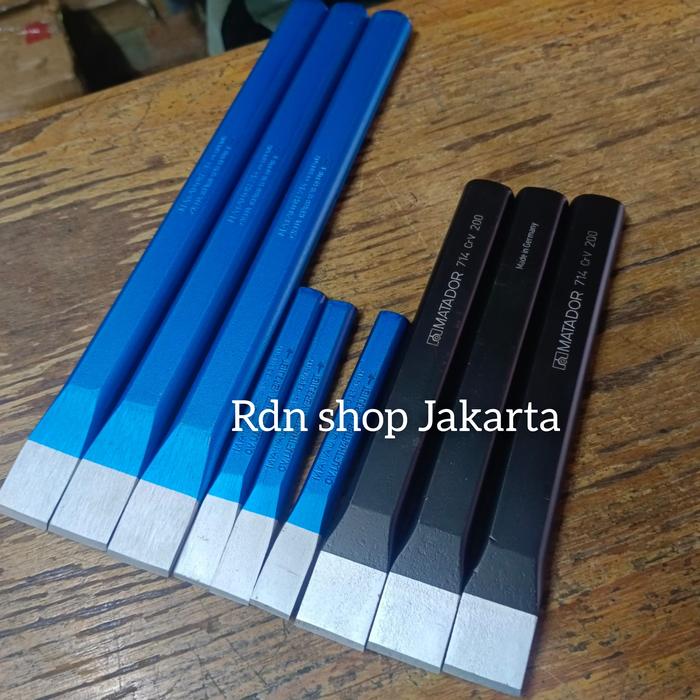 Jual Flat cold chisel 125 - 300 mm pahat dingin datar MATADOR GERMANY 0714 - 200 x 24 mm ...