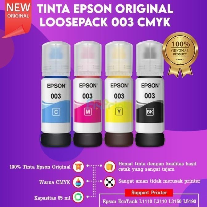 Jual FixPrint - Tinta Epson 003 Original Printer L1210 L1250 L3210 ...