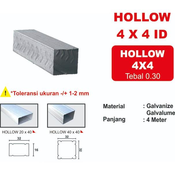Jual Hollow Plafon Galvalum 4x4 Tebal 0.30mm / Holo Gypsum - 4x4 - Kab ...
