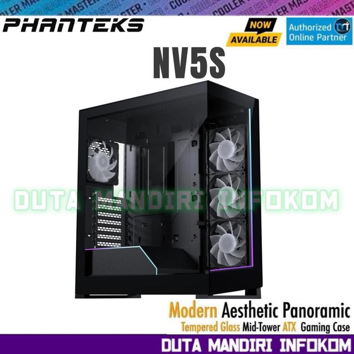 Promo Phanteks NV5S - Modern Aesthetic Panoramic Tempered Glass Mid ...