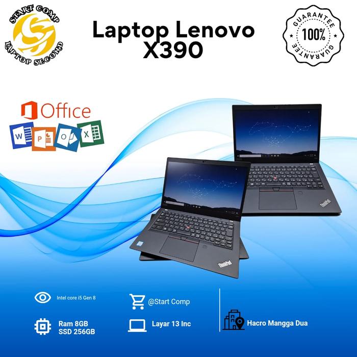 Jual Lenovo Thinkpad X390 Core i5 Gen 8 Ram 8GB SSD 256GB Layar 13,3 ...