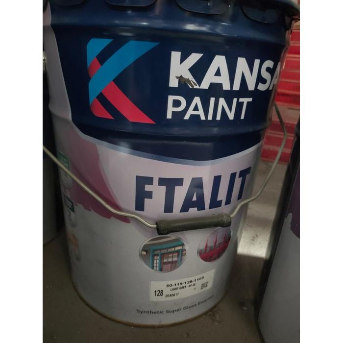 Jual Cat Besi Kayu Kansai Ftalit KF-128 Light grey Warna Abu-abu - Pail ...