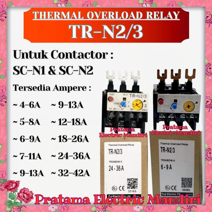 Jual Thermal Overload Relay TR-N2/3 Fuji Electric - 7-11A - Jakarta Barat - Pratama Electric ...