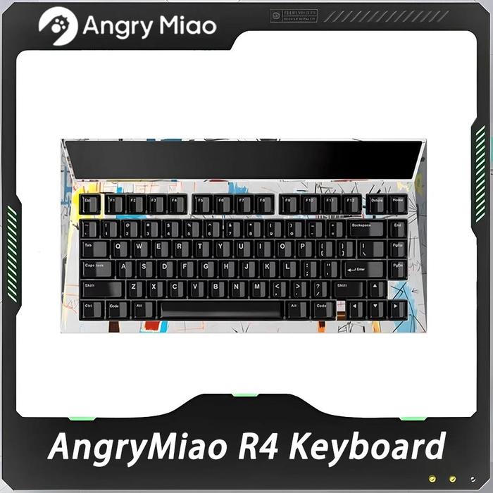 Jual Angry Miao Cyberboard R4 RGB Backlit Keyboard Bluetooth Hotswap ...