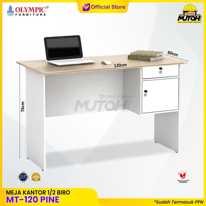 Promo Meja kantor kerja | meja belajar komputer MUTOH2000 - 1/2B 3L TKW ...