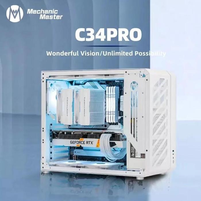 Jual Mechanic Master C34 Pro ATX/EATX/MATX Aluminum Alloy Computer Case PC Desktop Support360 ...