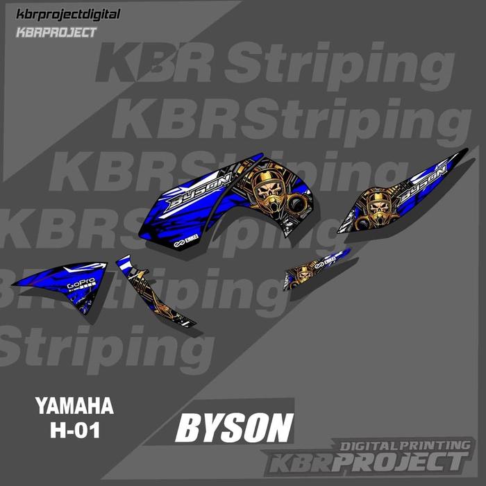 Jual Stiker BYSON Striping Motor YAMAHA Sticker Variasi Racing H-01 ...