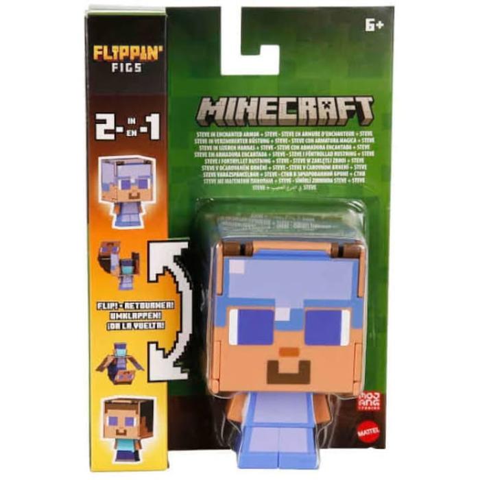 Promo Mainan Anak Mattel Minecraft Flippin’ Figs Figures with 2-in-1 ...
