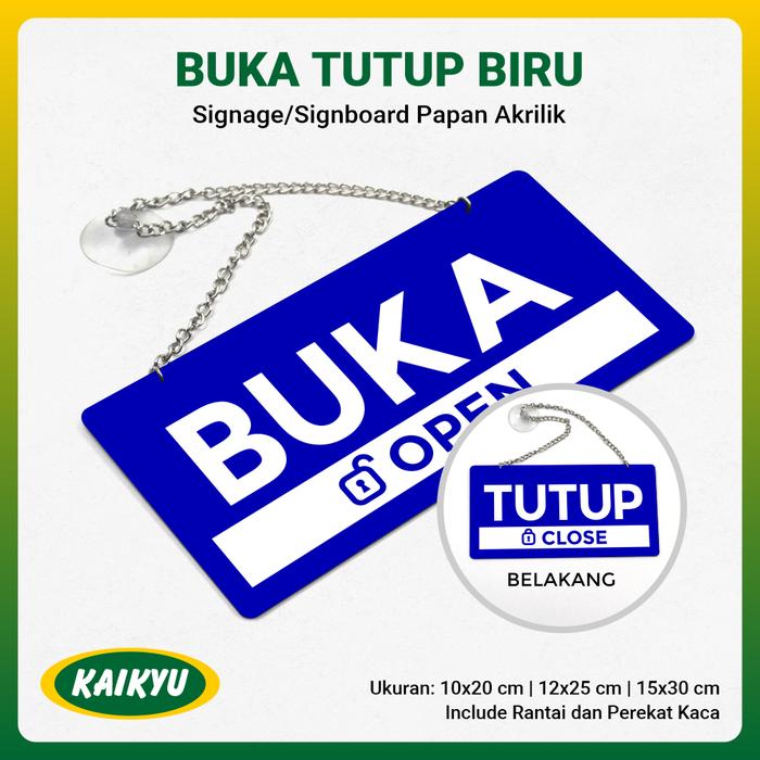 Jual Papan Akrilik Buka Tutup | Sign Buka Tutup | Sign board Akrilik ...