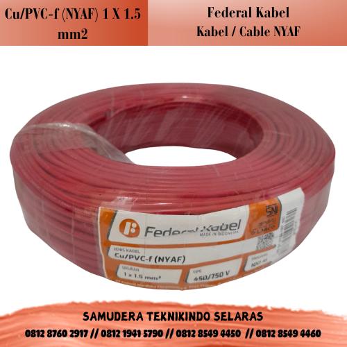 Jual Federal Kabel Cu/PVC-f (NYAF) 1 X 1.5 mm2 Kabel / Cable Roll NYAF ...
