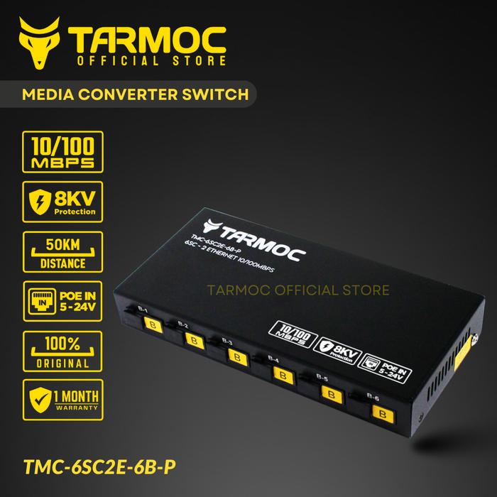 Jual Tarmoc TMC-6SC2E-3A3B-P | Media Converter Switch 6 FO 2 LAN 10 ...