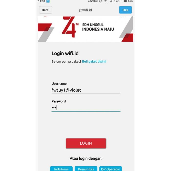 Jual Voucher wifi id 1 Bulan GARANSI up to 100 Mbps - Violet 20 hari ...