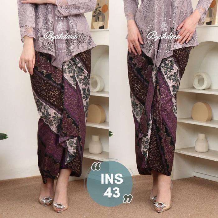 Promo Bawahan Kebaya Rok Lilit Instan Siap Pakai/Rok Wiron Batik/Rok ...