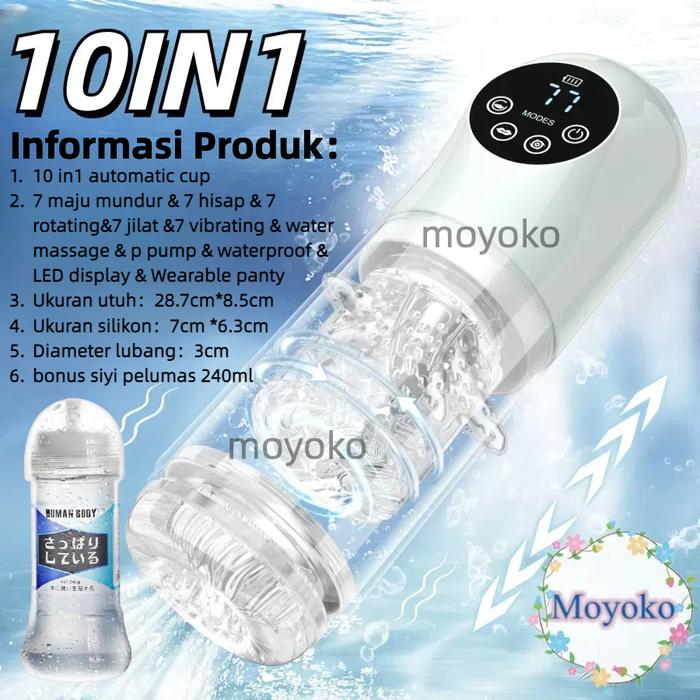 Promo Automatic Thrusting Roating Sucking Vibrator Pria Snail Cup Hisap ...