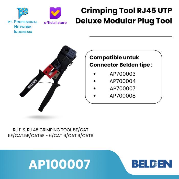 Jual Belden AP100007 Crimping Tool RJ45 UTP Deluxe Modular Plug Tool ...