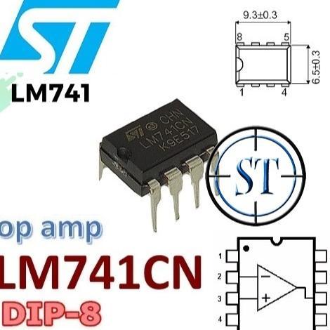 Jual IC UA741 UA741CN UA741CP LM741 741 Operational Single Op-Amp Amplifier DIP 8 Pin 8 Kaki ...
