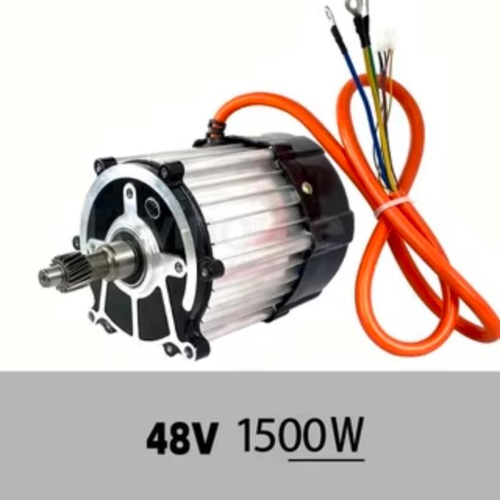 Jual Dinamo Motor Listrik DC 48V 500/1000W+Gear Box 3300Rpm Listrik ...