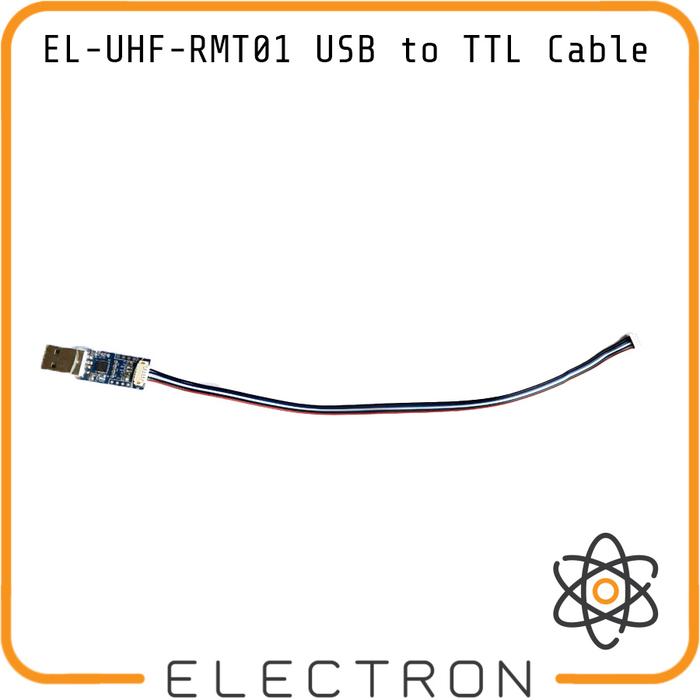 Jual EL-UHF-RMT01 RFID Reader Writer Module UART TTL 3.3V Microcontroller - USB TTL + Cable ...