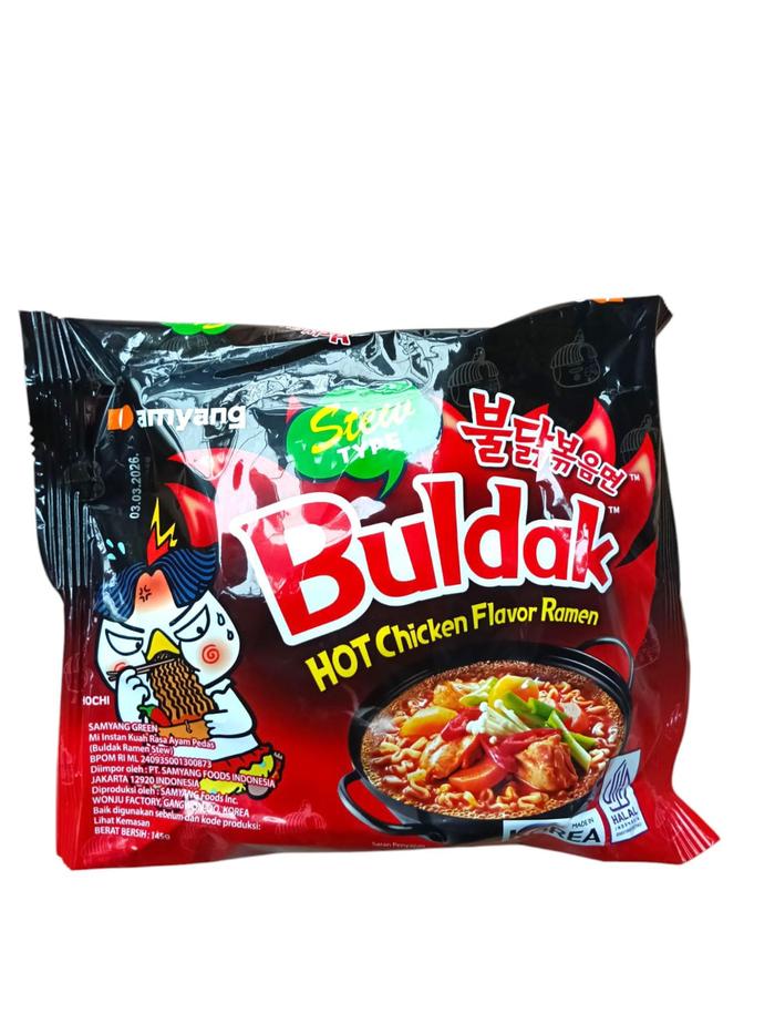 Jual Mie Samyang Green Buldak/ Mie Instan Korea / Mie Instan Halal ...