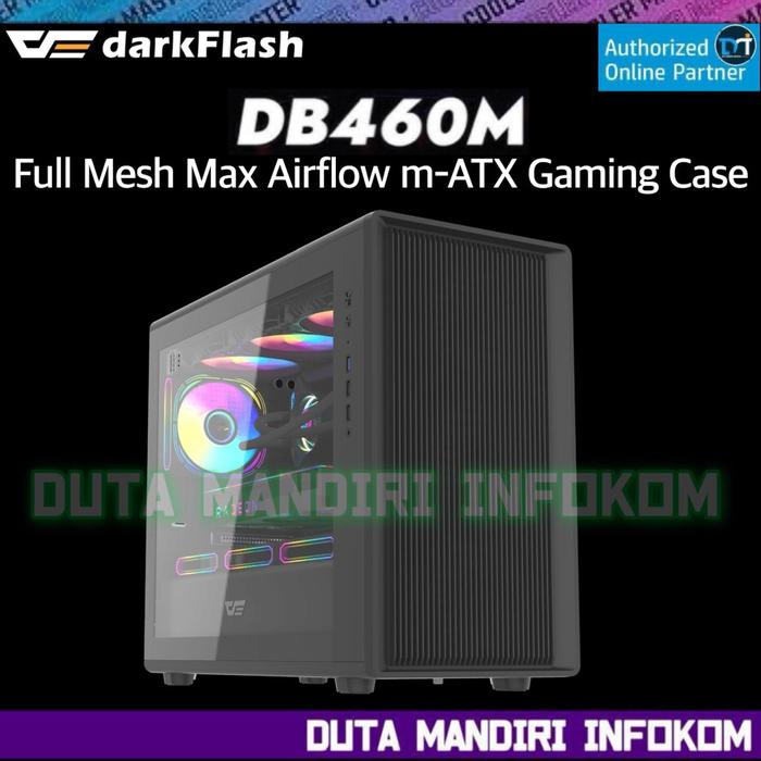 Jual darkFlash DB460M - Full MESH High Airflow Tempered Glass Mini ...
