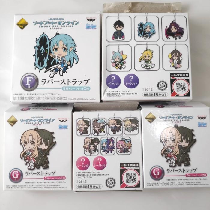 Jual Kuji Acrylic Sword art online ggo sao Asuna yuuki Kirito sinon ...