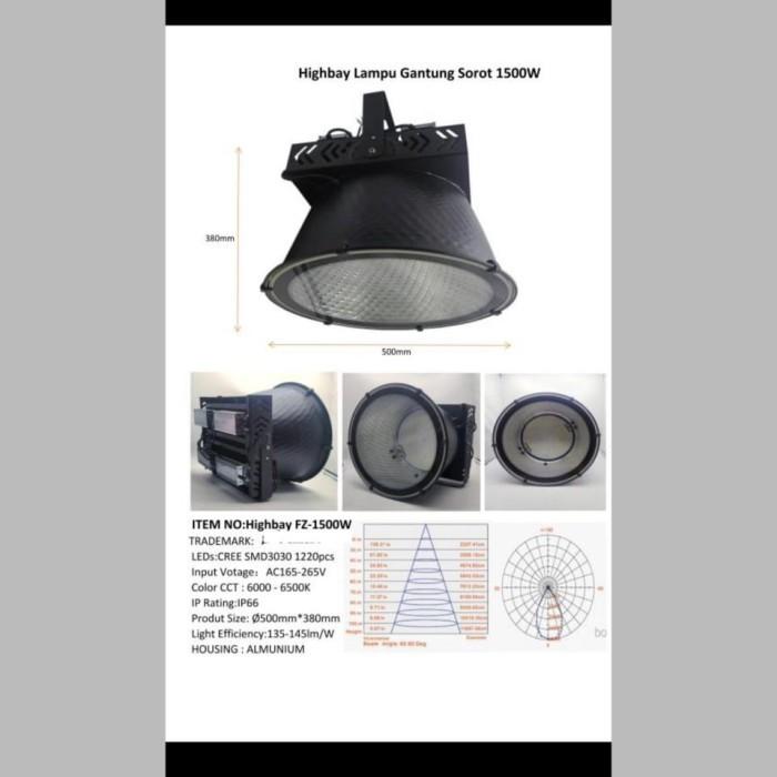 Jual Lampu Highbay LED 1000W 1000 Wat Anti Hujan untuk Crane Gantung ...