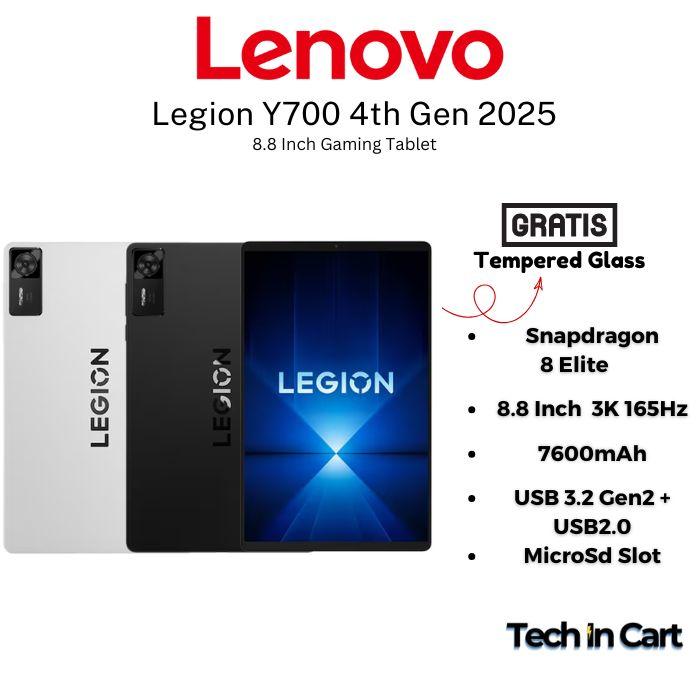 Jual Lenovo Legion Y700 4th Gen Snapdragon Elite 2025 Gaming Tablet - 16GB/512GB, Hitam - Kab ...