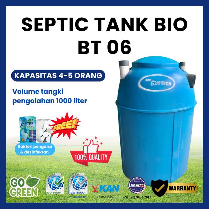 Jual Septic Tank Bio Tipe BT 06 Fiberglass Volume Tangki 1000 Liter Modern Kuat Tahan Lama ...