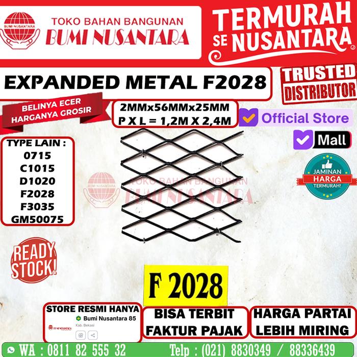 Jual Expanded Metal FF 2028 Expanda Plat Besi Baja Ekspanded 120X240 ...