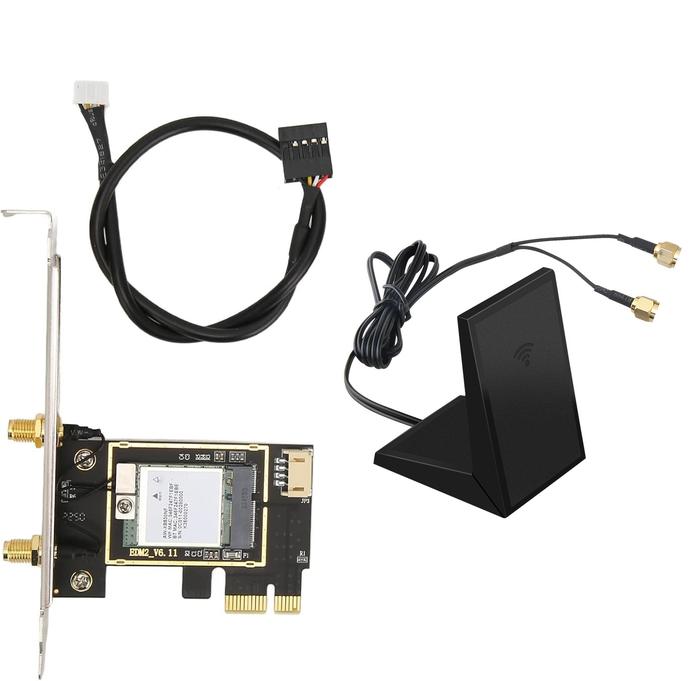 Jual Intel Wifi 6 AX200 Pci Express Pcie pci-e x1 card dual band ac ax ...