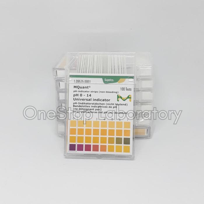 Jual MERCK 109535 Universal indicator pH paper 0-14 kertas lakmus isi ...